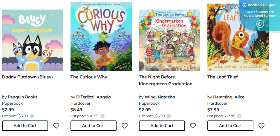 Book Outlet Coupons - Up to $5 Off (No Codes Needed)