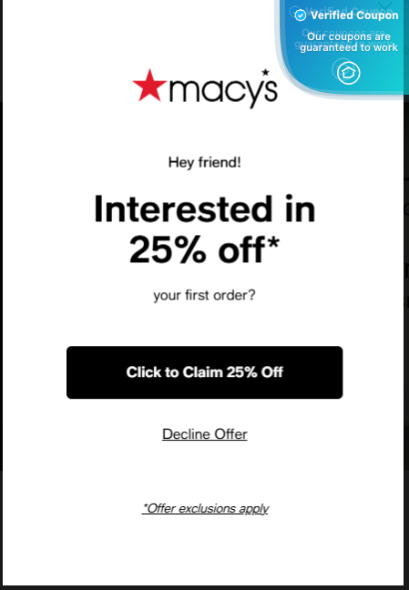 Macy's Coupons & Deals – Slash up to 25% Off in June 25