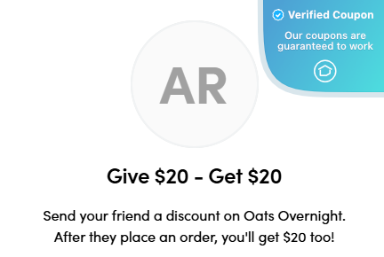 Oats Overnight - Coupons & Discount Code for July 2025