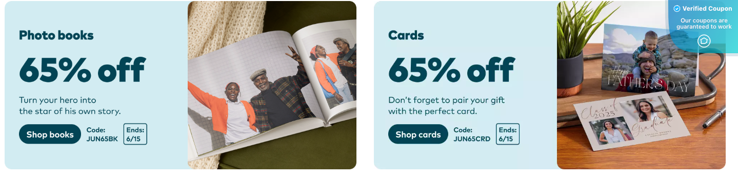 65% Off + Snapfish Coupons & Promo Codes – July 2025