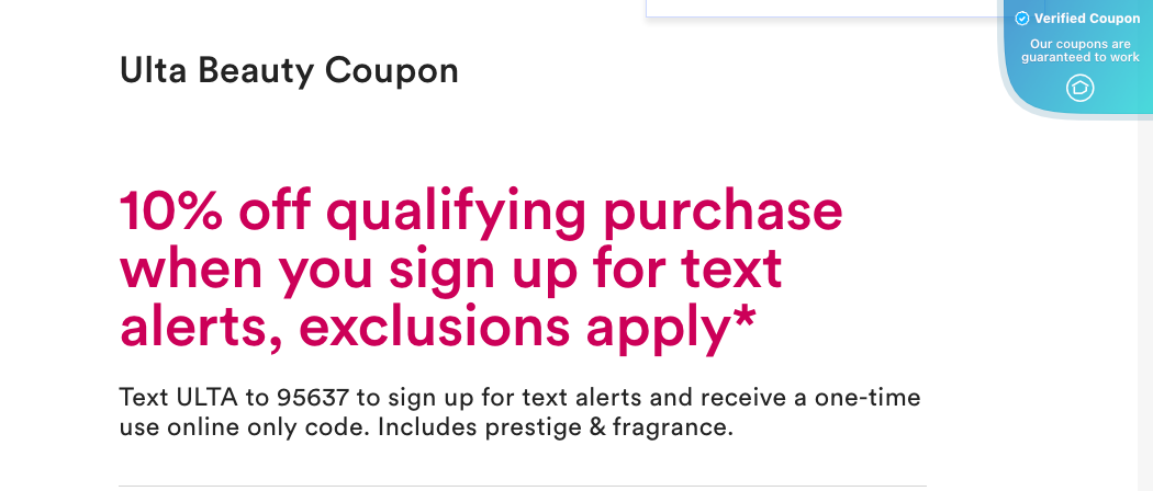 Ulta - Verified Coupons + 1 Promo Code for June 2025