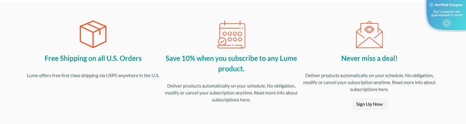 Save up to 15% with Lume Discount Codes in August 2025