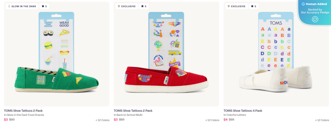 TOMS - Verified Coupons + 1 Promo Code for June 2025