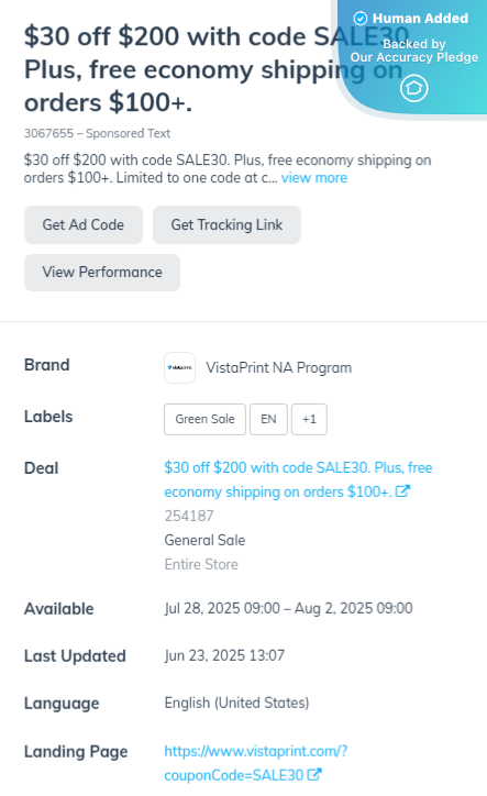 20 Vistaprint Coupons & Promo Codes