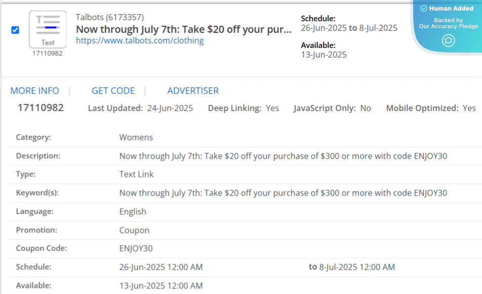 Talbots - Verified Coupons + 1 Promo Code for July 2025