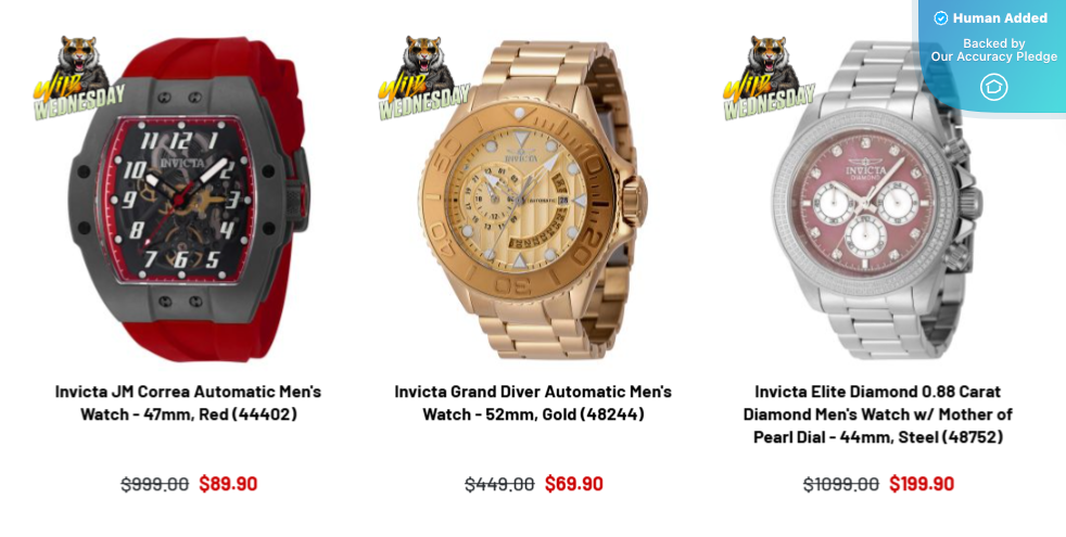 Invicta - Verified Coupons + 1 Promo Code for July 2025
