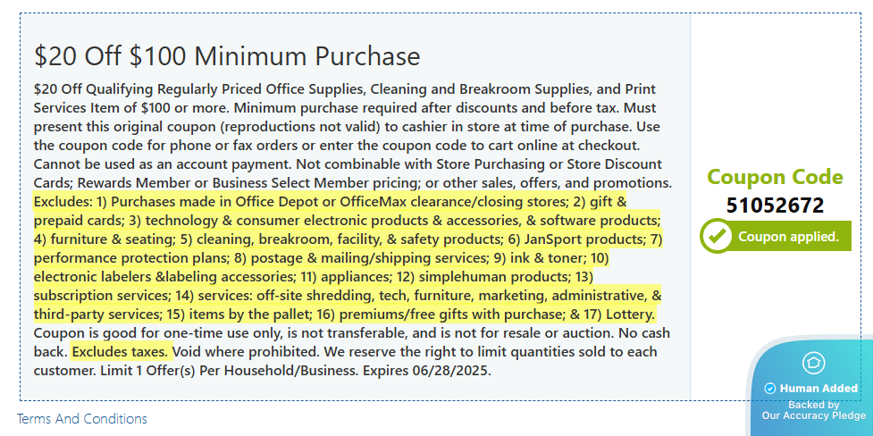 25% Off + Office Depot Coupons & Promo Codes – June 25