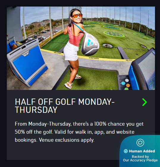 Topgolf - Verified Coupons + 1 Promo Code for July 2025