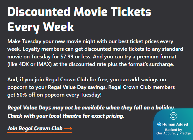 Regal Cinemas - Coupons & Promo Code for July 2025