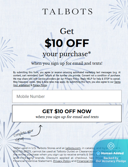 Talbots - Verified Coupons + 1 Promo Code for July 2025