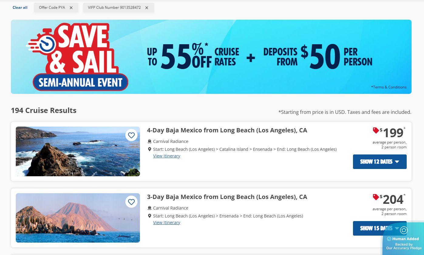 12 Carnival Cruise Coupons & Promo Codes for July 2025