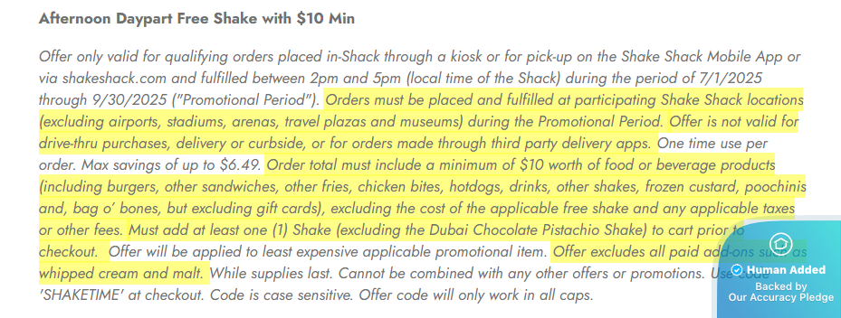 Shake Shack Coupons & Promo Codes for July 2025