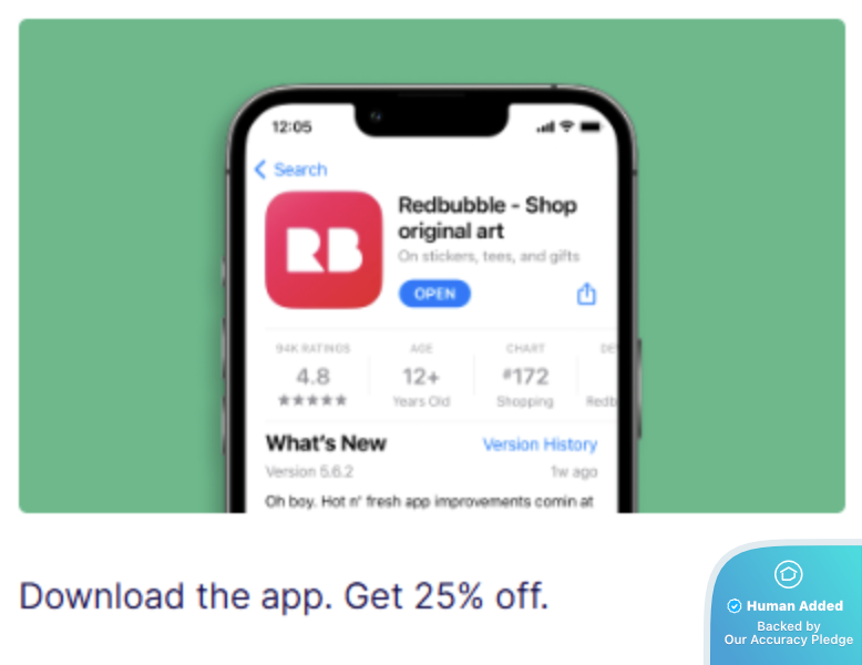 Redbubble - Coupons & Promo Code for August 2025