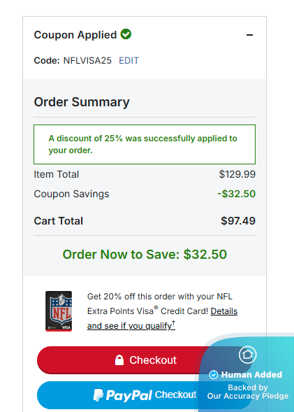 NFL Shop Verified Promo Codes - Enjoy up to 10% Off