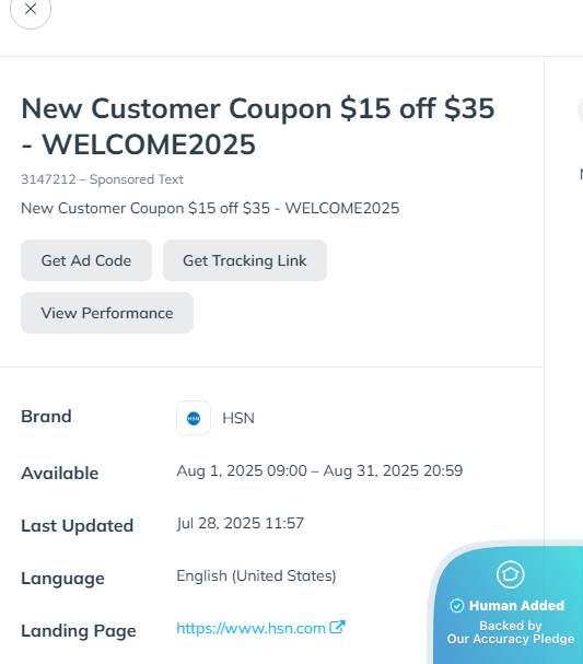 HSN Coupons & Deals – Save up to 65% Off in August 2025