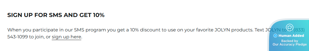 Jolyn - Coupons & Discount Code for December 2025