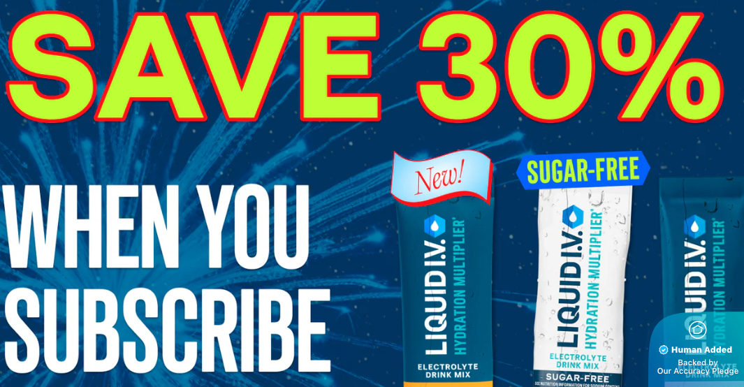 30% Off + Liquid IV Coupons & Discount Codes – Aug 2025