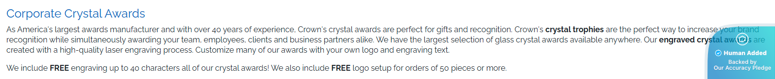Crown Awards Coupons - Up to 50% Off (No Codes Needed)