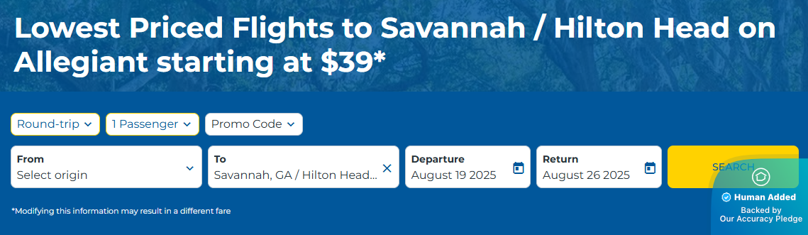 Allegiant Air Promo Codes - Save up to $30 in Aug 25