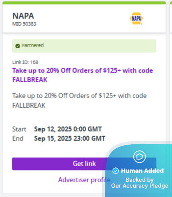 NAPA Auto Parts - Coupons & Promo Code for September 25