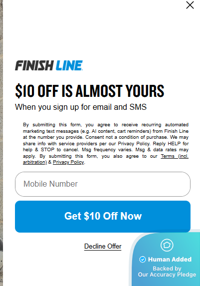 Save up to $10 with Finish Line Promo Codes in Aug 2025