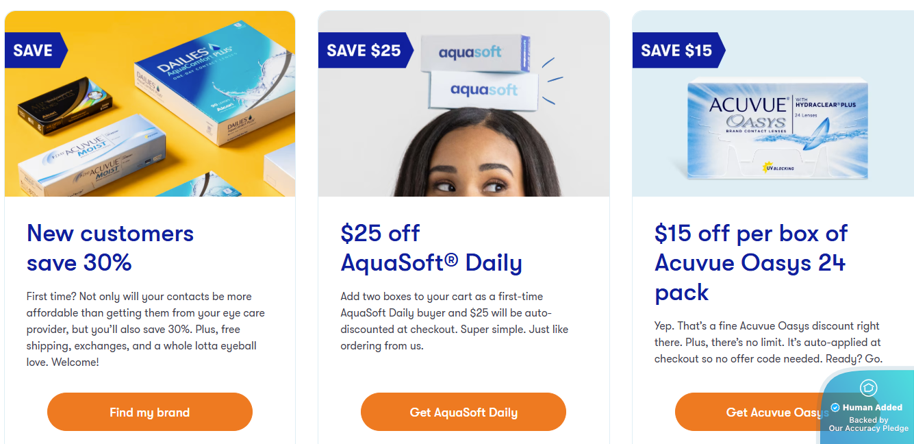 1-800 Contacts - Coupons & Promo Code for August 2025