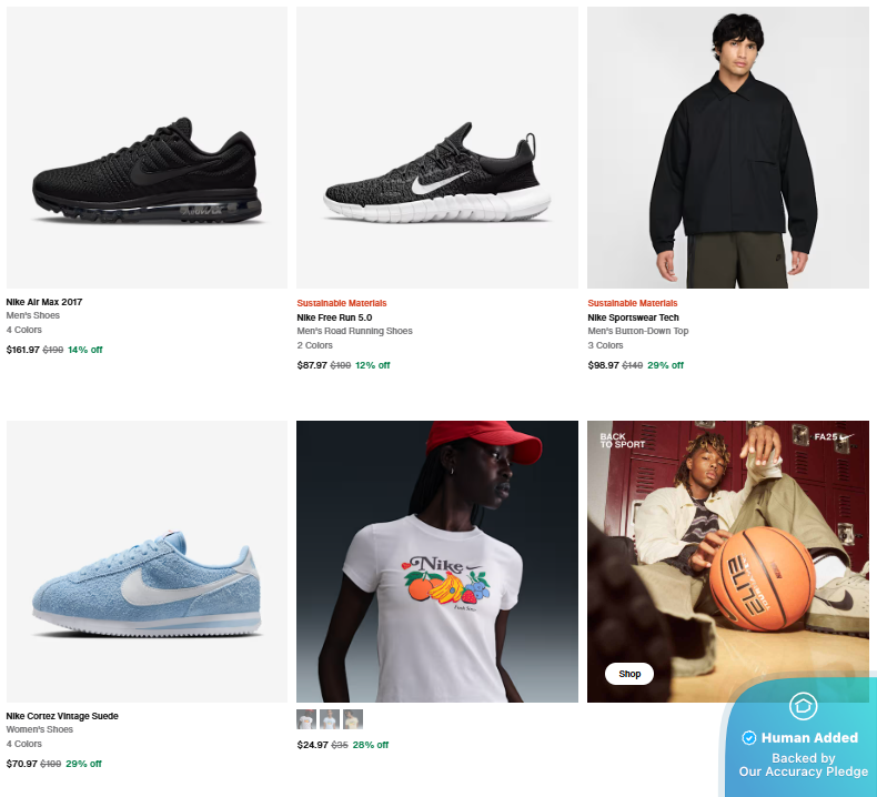 Nike Coupons - Up to 20% Off (No Codes Needed in Sep)