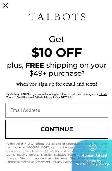 Save up to $25 with Talbots Promo Codes in August 2025