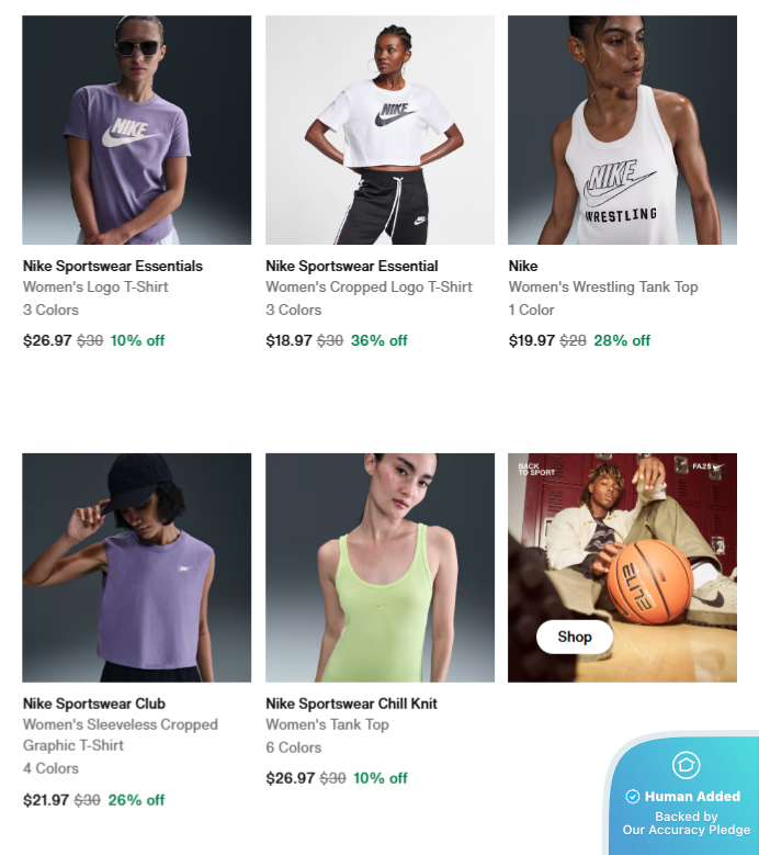 Nike Coupons - Up to 20% Off (No Codes Needed in Aug)
