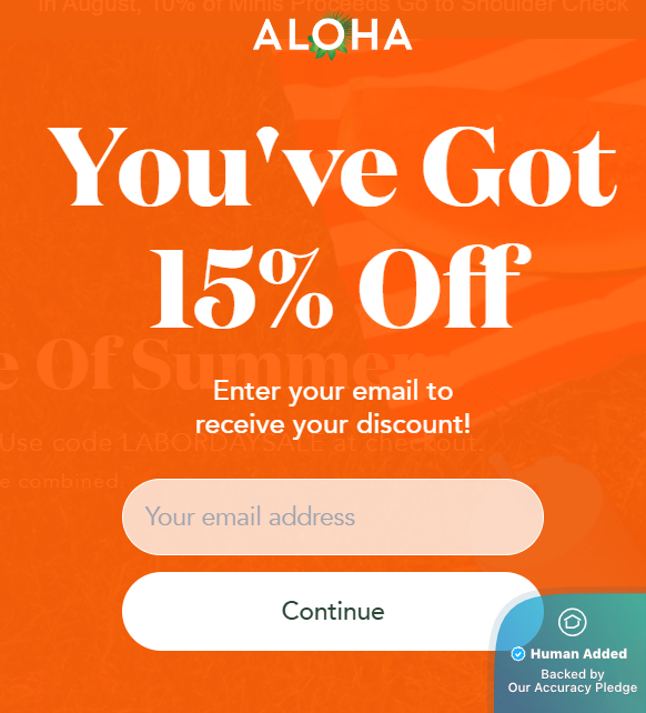 20% Off + Aloha Coupons & Discount Codes – September 25