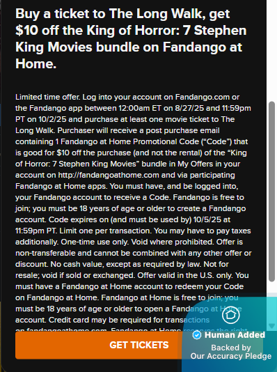 Fandango - Coupons & Promo Code for September 2025