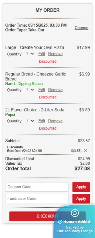 Pizza Guys Coupons & Promo Codes for September 2025