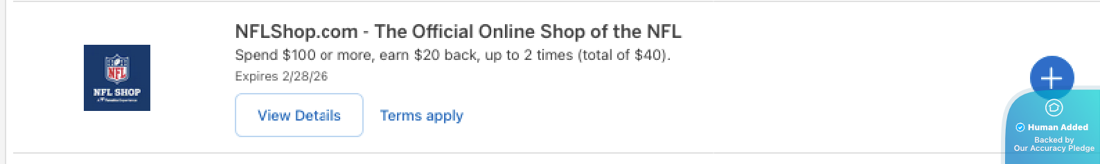 20% Off + NFL Shop Coupons & Promo Codes – December 25