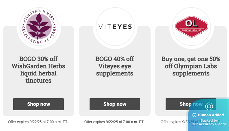 20% Off + Vitacost Coupons & Promo Codes – September 25