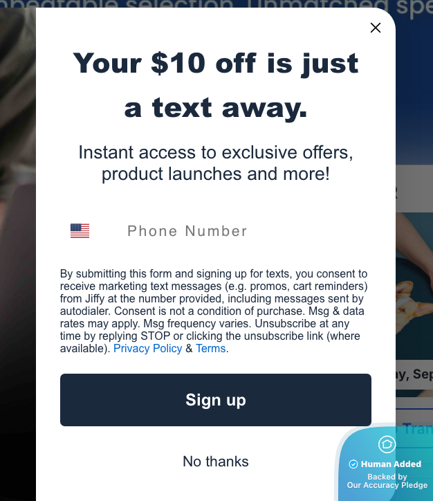 Jiffy - Verified Coupons + Promo Code for October 2025