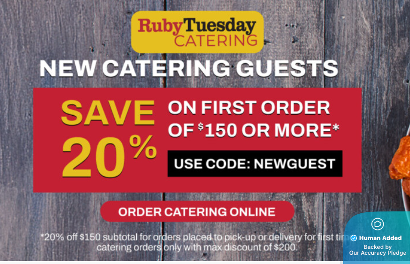 Save up to 10% with Ruby Tuesday Promo Codes in Sep 25