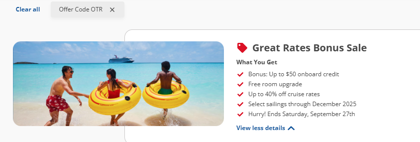 Carnival Cruise - Coupons & Promo Code for October 2025