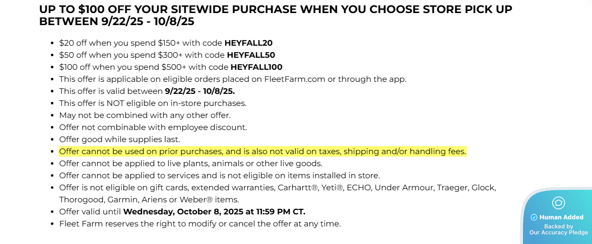 Fleet Farm Verified Promo Codes - Take up to $10 Off