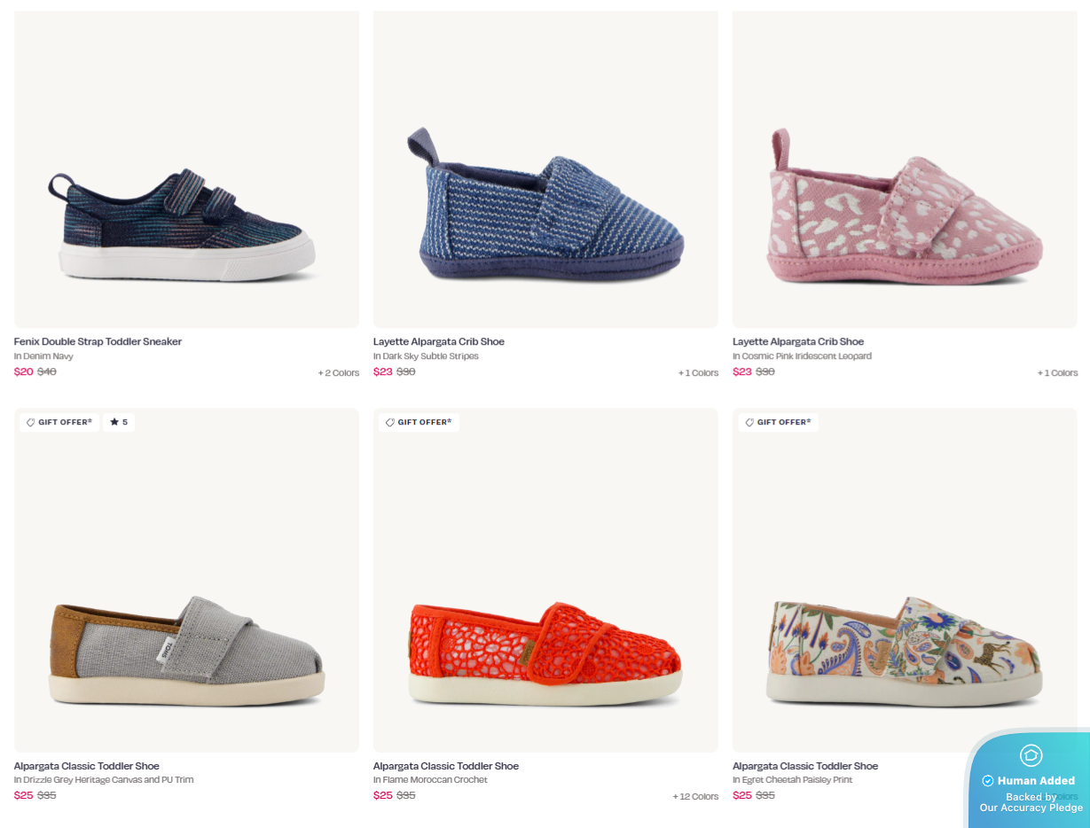 TOMS - Verified Coupons + Promo Code for September 2025