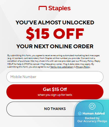 Save up to 10% with Staples Promo Codes in September 25