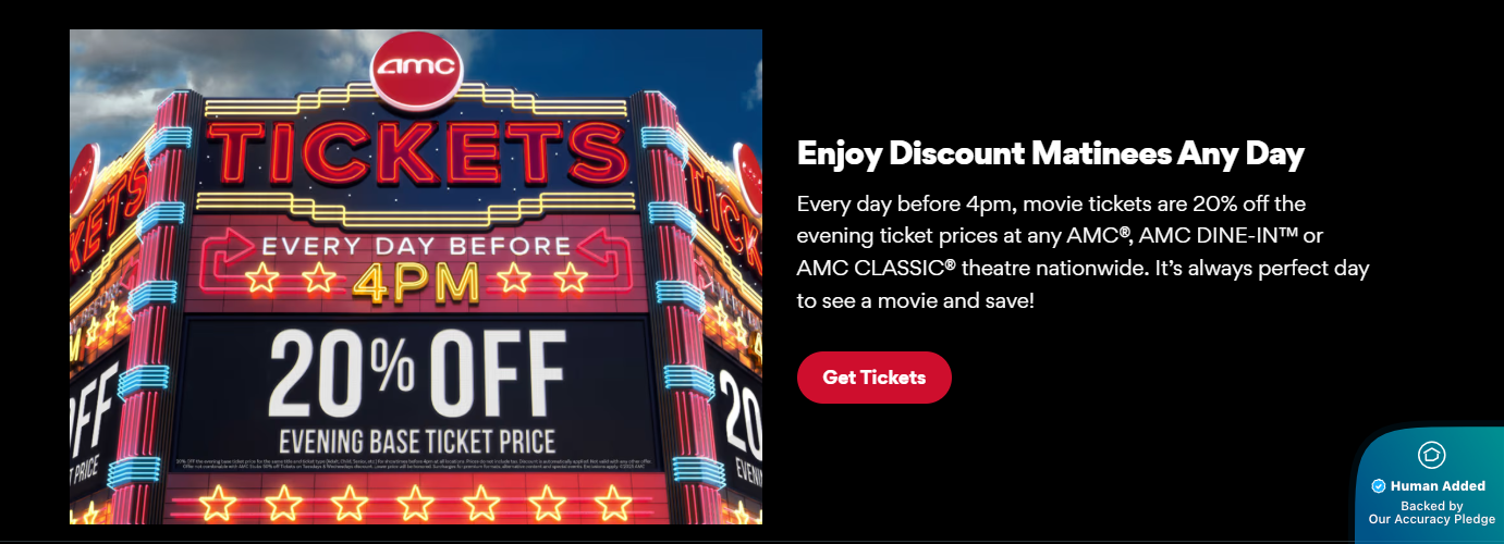 10 AMC Offers & Deals: Verified Savings in Oct 25