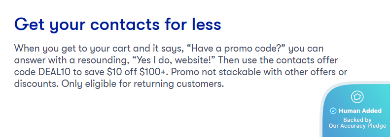 1-800 Contacts - Coupons & Promo Code for September 25