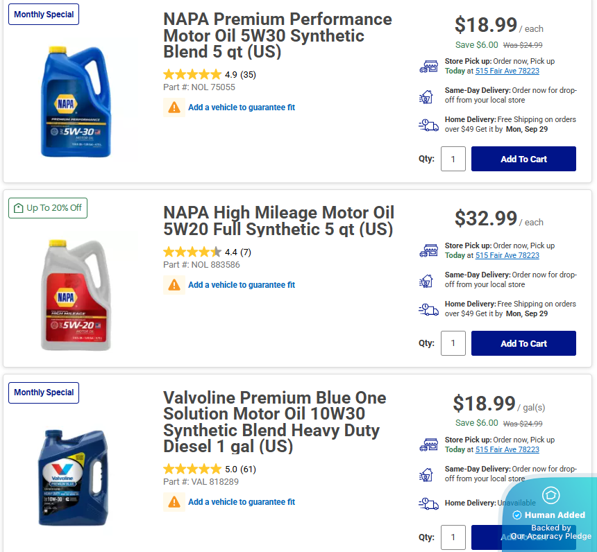 21 NAPA Auto Parts Coupons & Promo Codes for October 25
