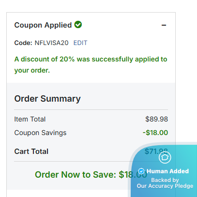 30% Off + NFL Shop Coupons & Promo Codes – October 2025