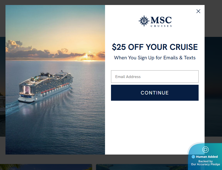 MSC Cruises Coupons - Up to $25 Off (No Codes Needed)