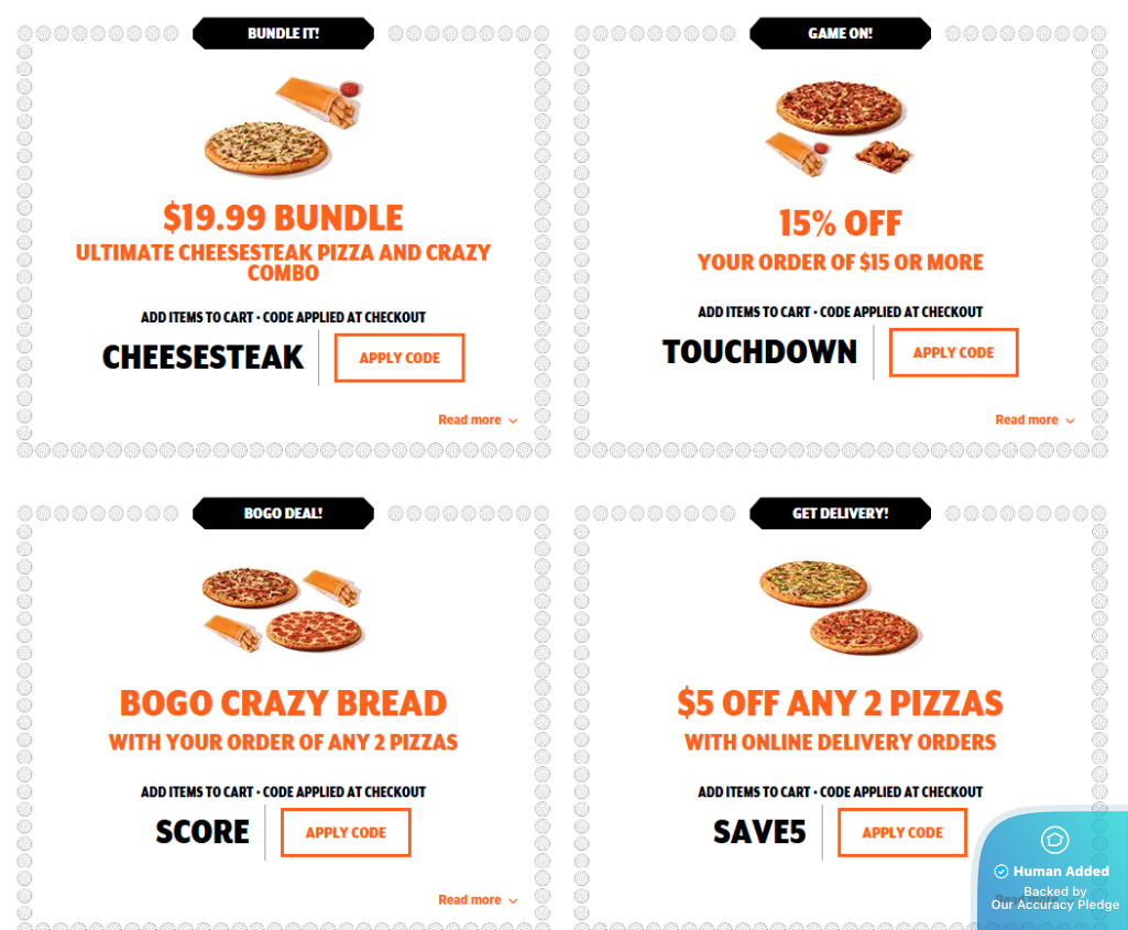 $5 Off + Little Caesars Coupons & Promo Codes – Nov 25