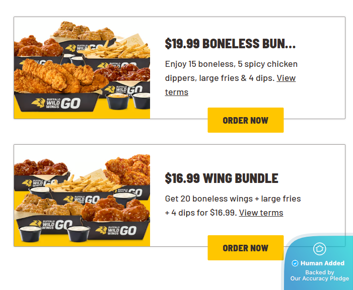 8 Buffalo Wild Wings Deals – Instantly Save Today