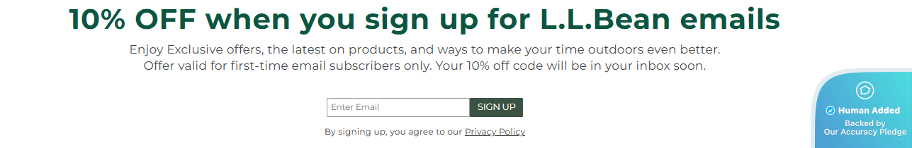 L.L.Bean Coupons - Up to 10% Off (No Codes Needed)