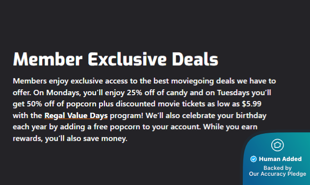 Regal Cinemas Coupons - Up to 15% Off (No Codes Needed)