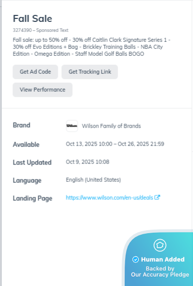 10% Off + Wilson Coupons & Promo Codes – October 2025